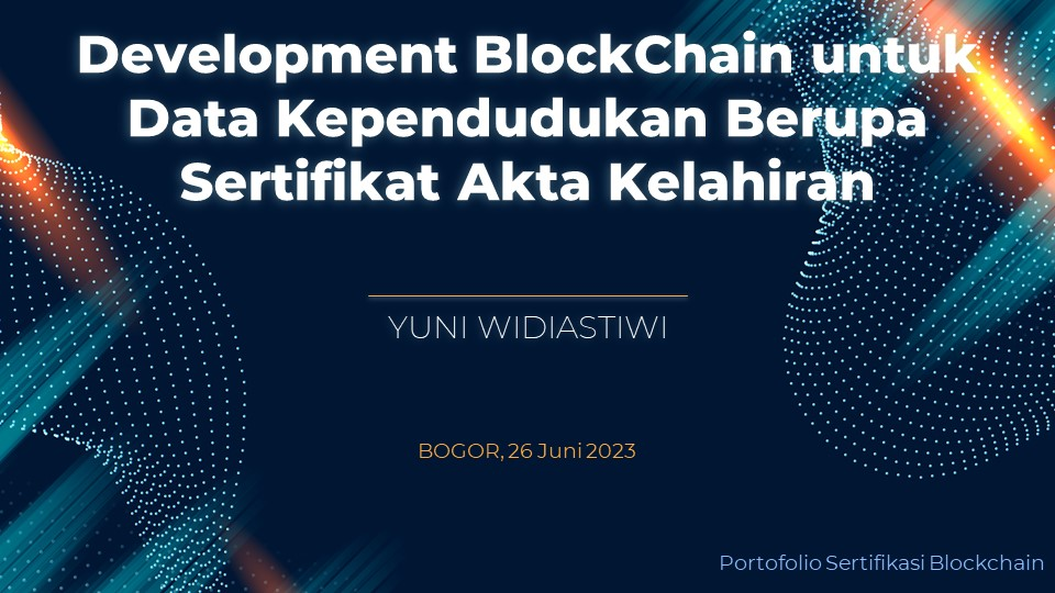 Portofolio Detail >> Development BlockChain untuk Data Kependudukan