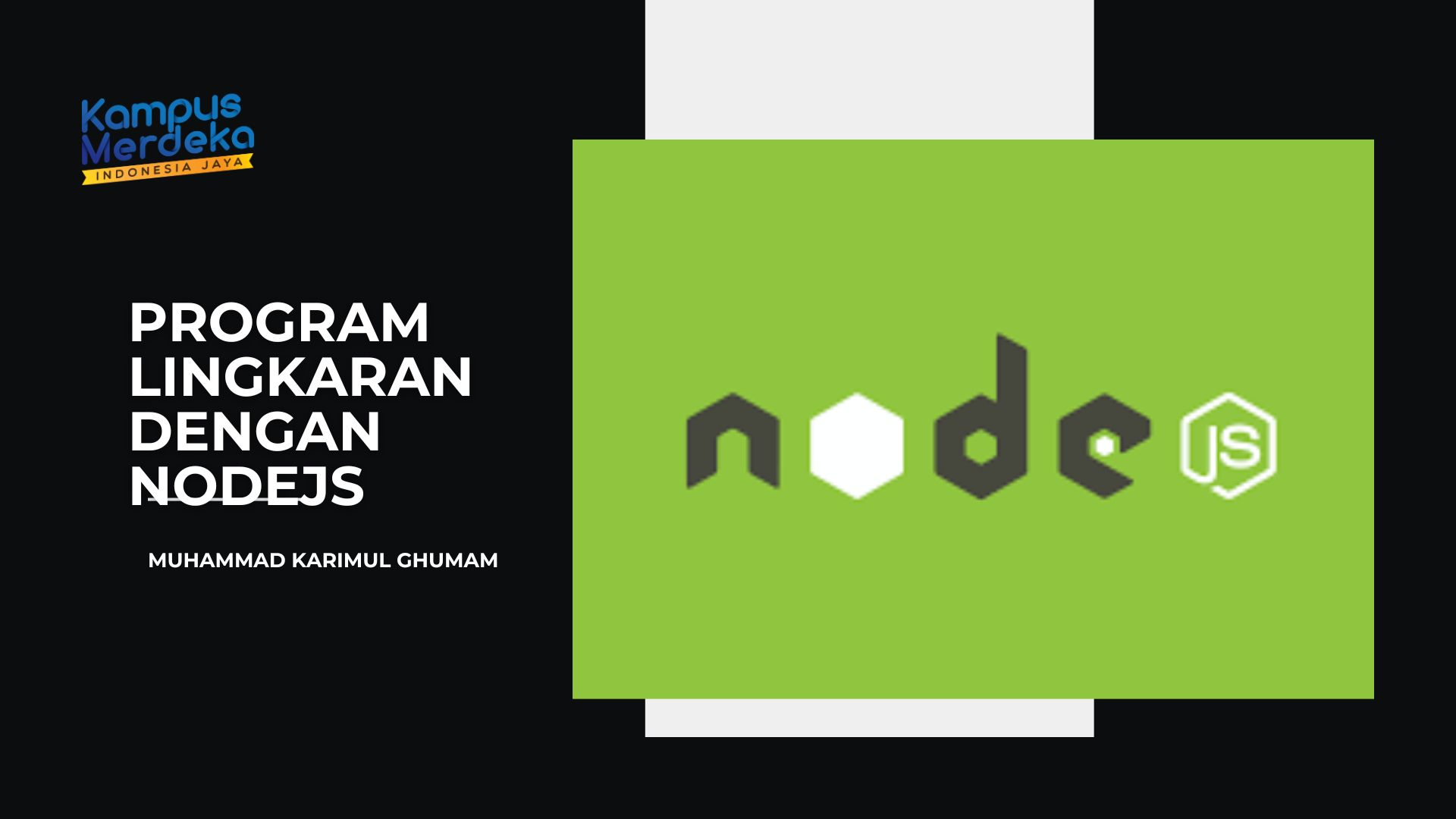Portofolio Detail >> Program Lingkaran dengan NodeJS
